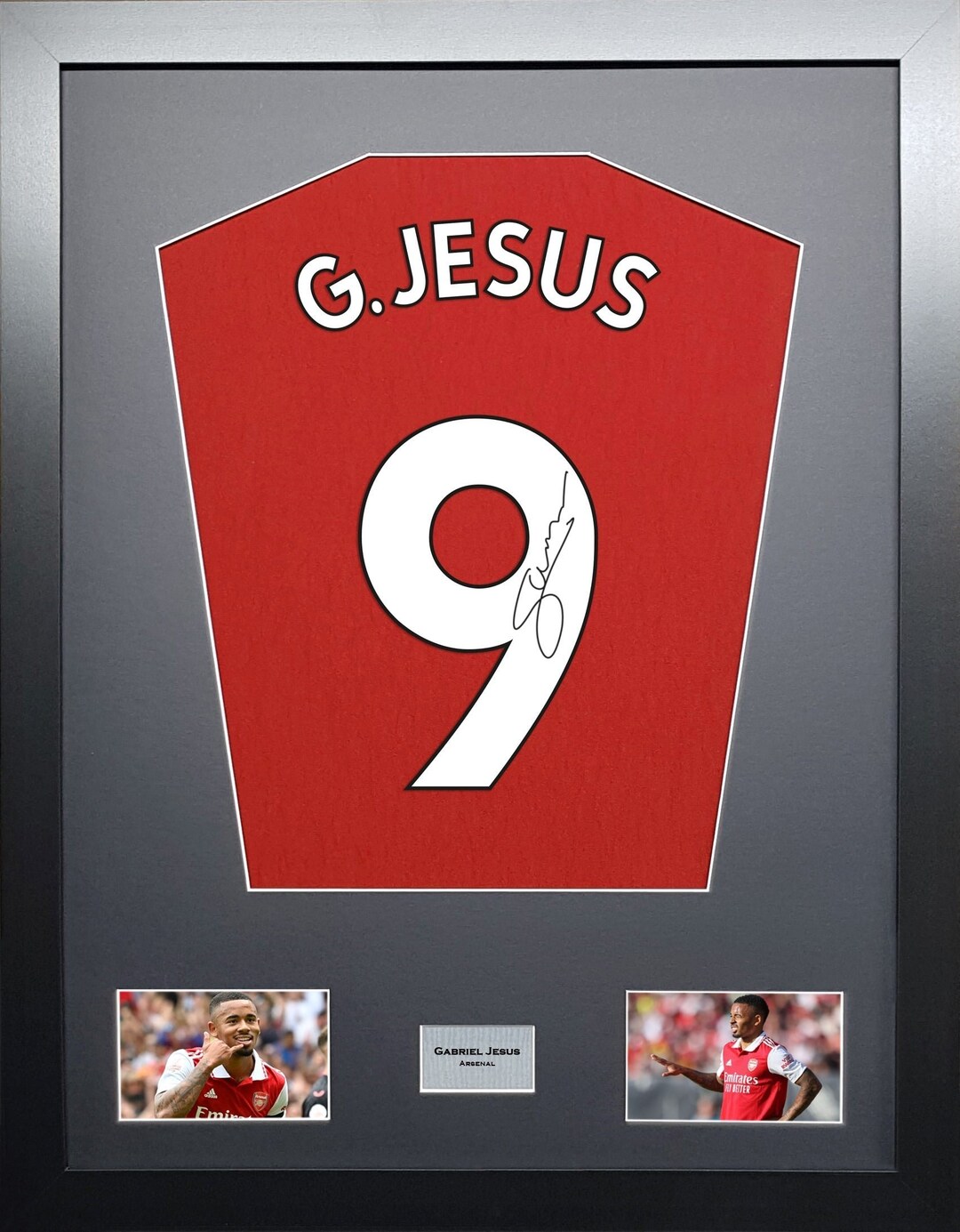 Gabriel Jesus Arsenal Machine Signed Shirt Frame - Etsy