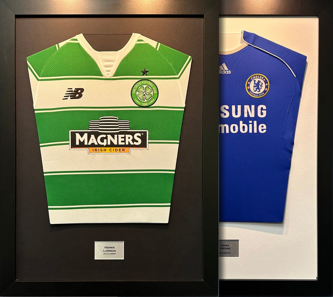 Budget DIY Football Shirt Framing Kit. TWIN PACK With Free Personalised ...