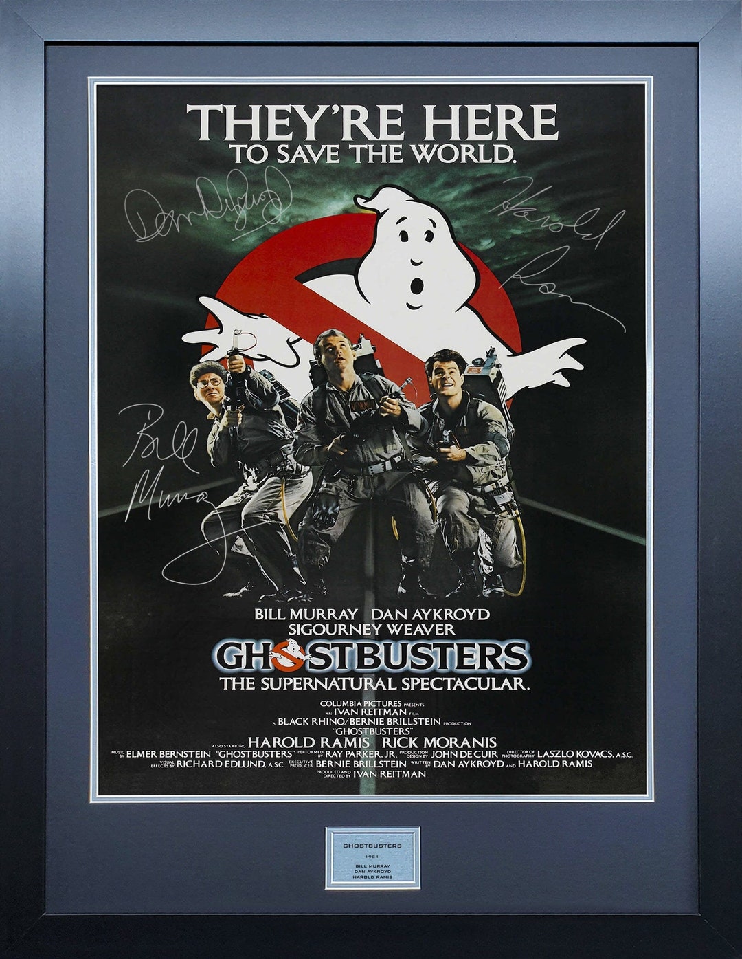 Ghostbusters Signed Movie Poster - Etsy