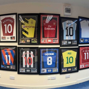 Football Shirt Framing Kit Large. Black and Silver With Free ...