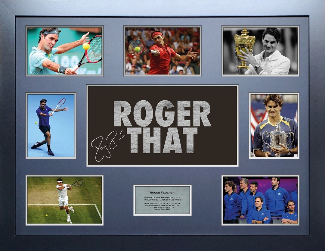Roger Federer Tennis Frame - Etsy