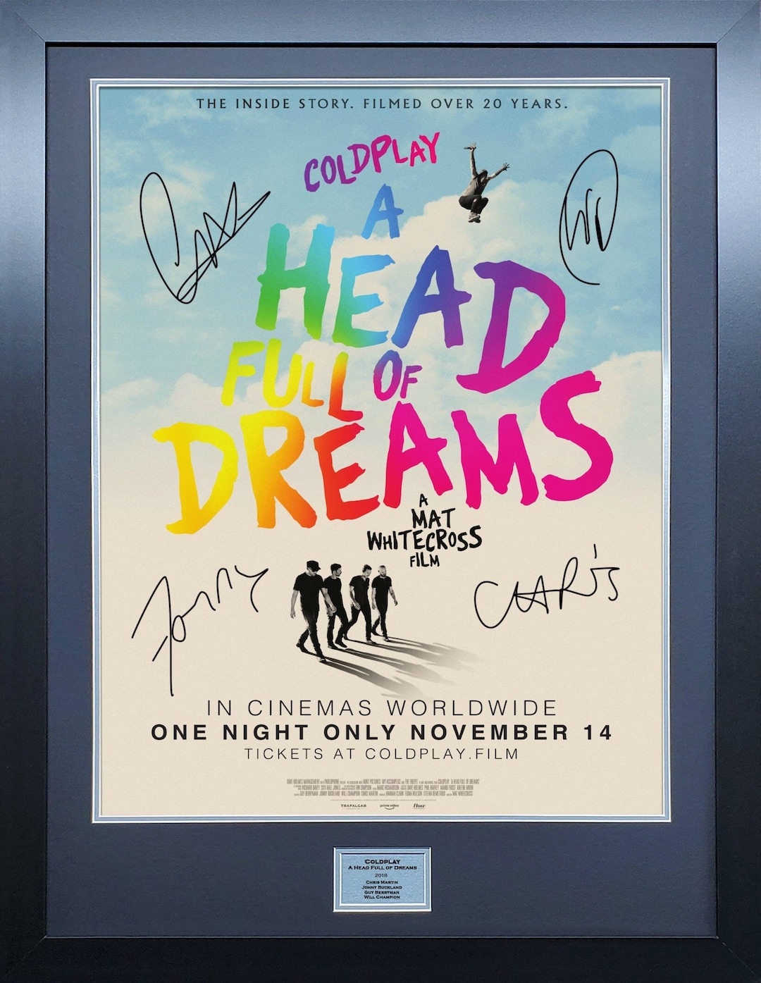 Coldplay Head Full of Dreams Tour Signed Poster - Etsy