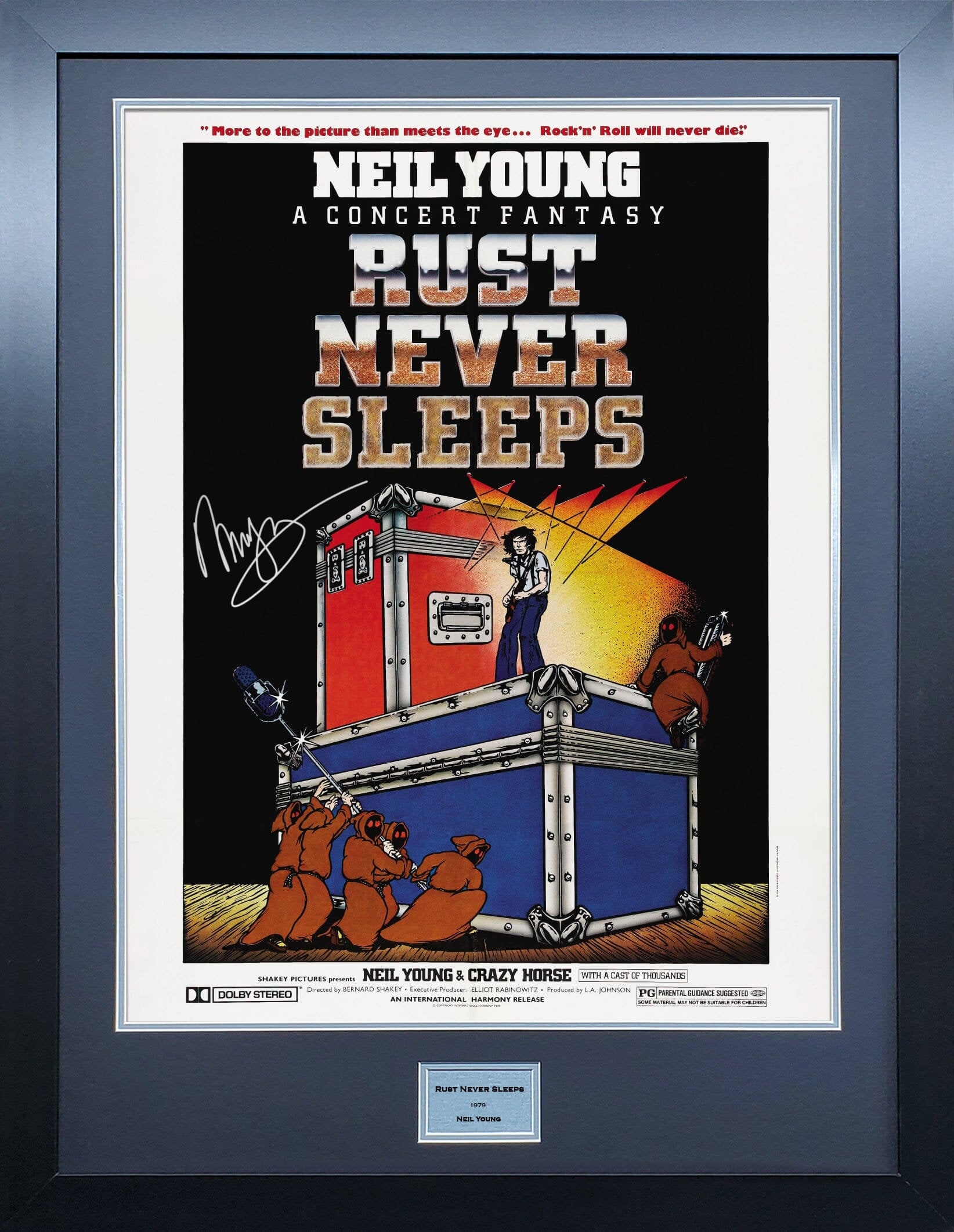 Neil Young Rust Never Sleeps Poster