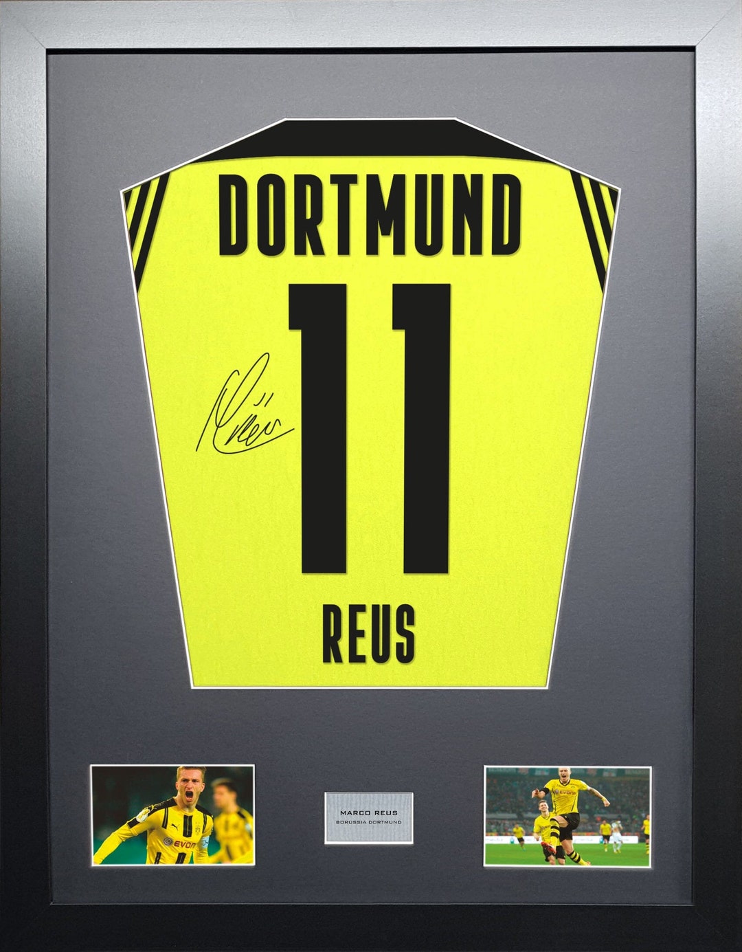 Présentoir de maillot signé Marco Reus Borussia Dortmund - Etsy France