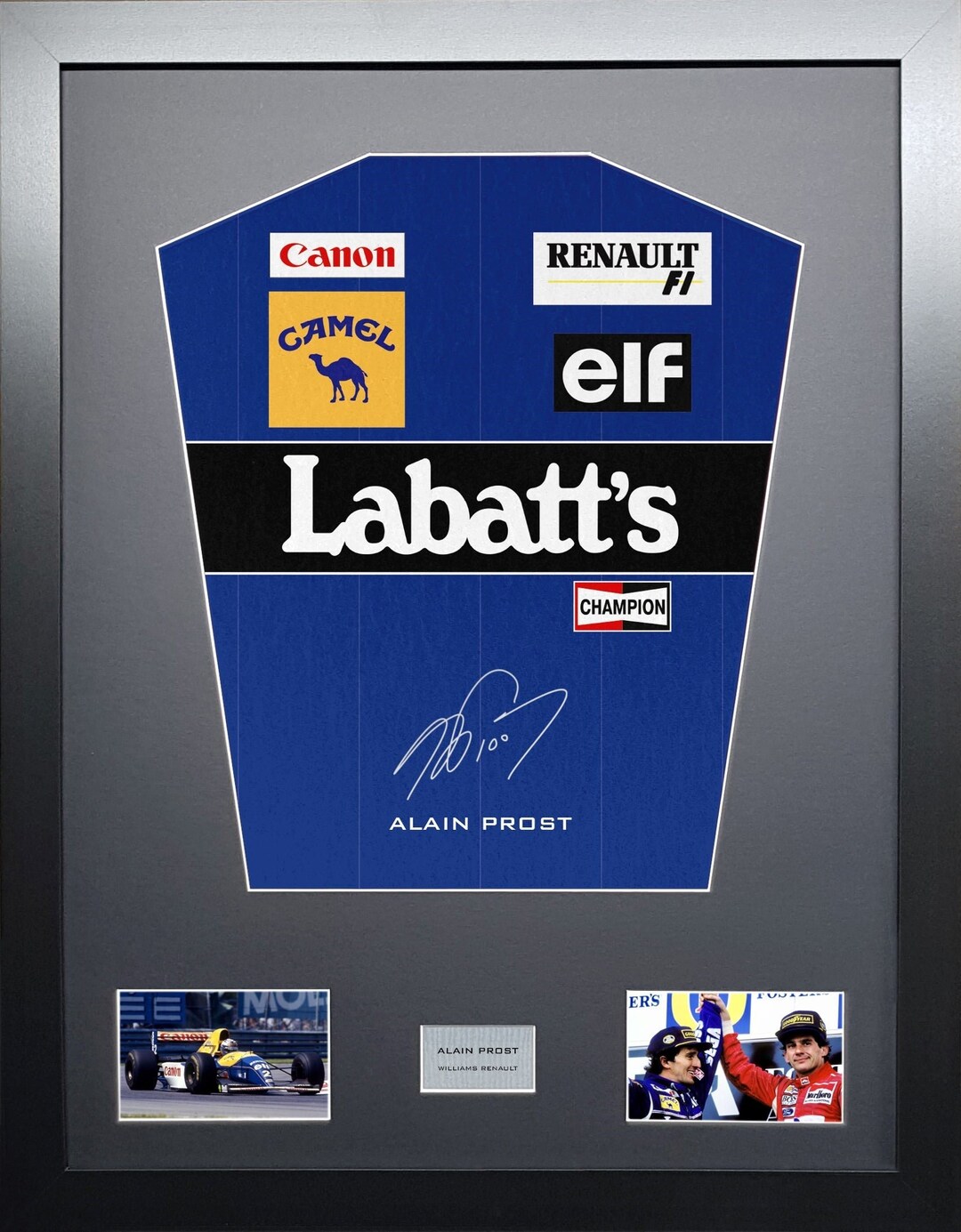 Alain Prost Williams Formula 1 Machine Signed Shirt Frame - Etsy