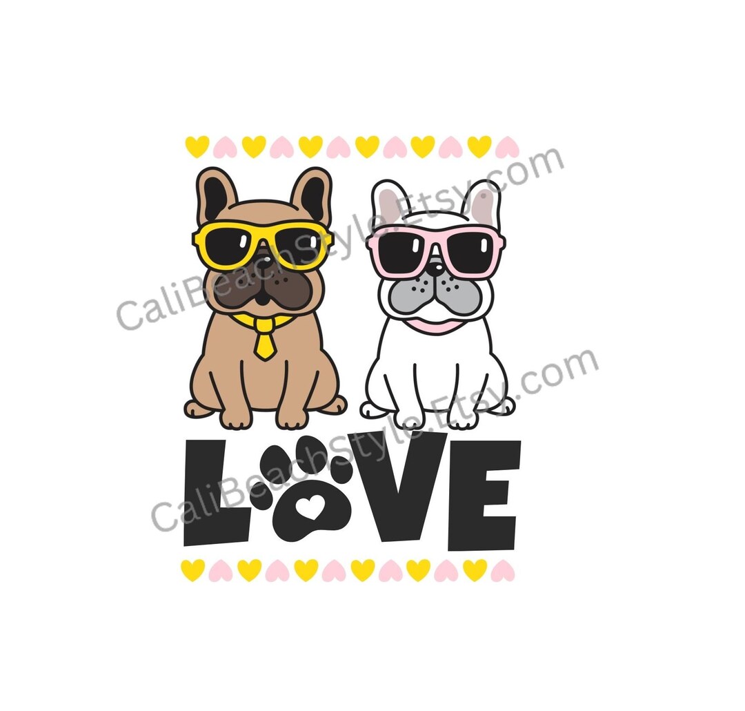 Valentine's Day French Bulldog SVG, PNG, JPG -frenchie Transparent ...