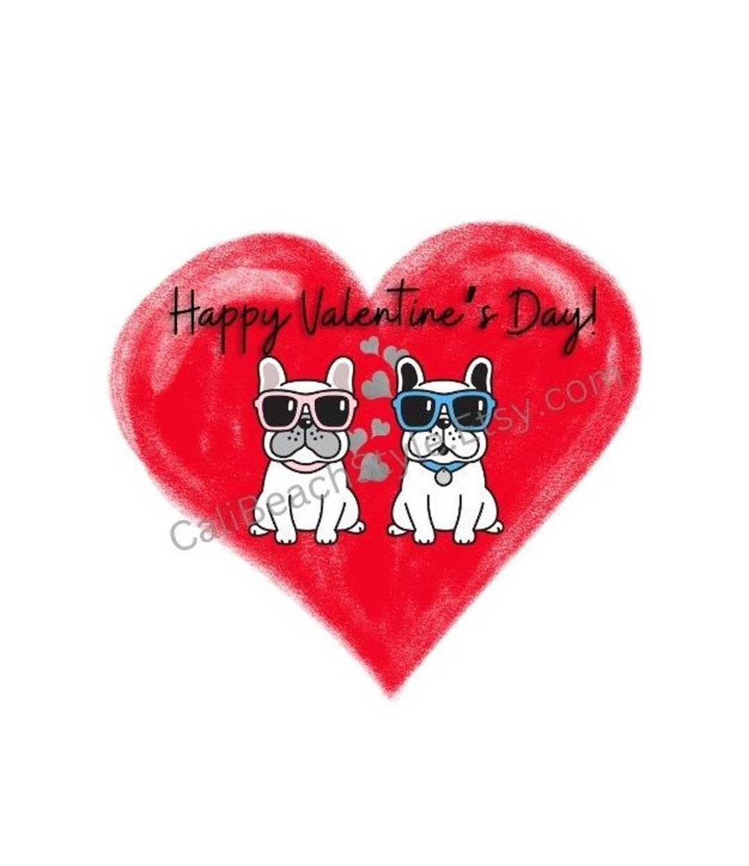 Valentine's Day French Bulldogs SVG PNG JPG frenchies - Etsy