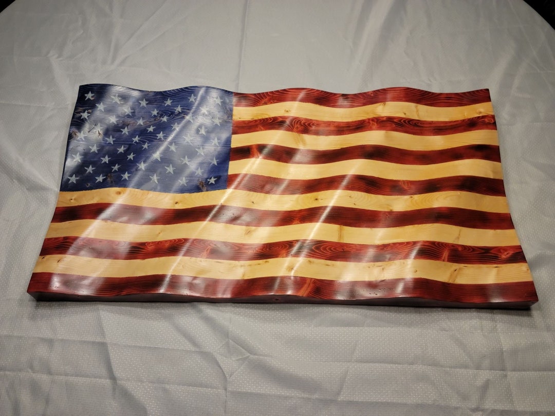 Wavey American Flag - Etsy