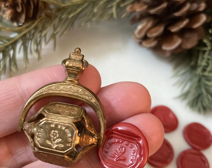 Antique Multi-seal Spinner Fob (6 Victorian Mottos/images) - Etsy