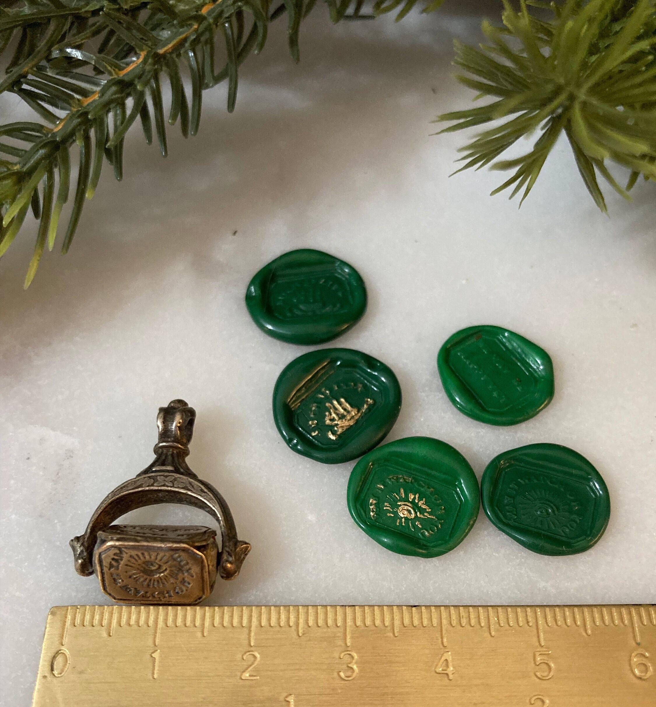 Antique Multi-seal Spinner Fob victorian Mottos/images - Etsy