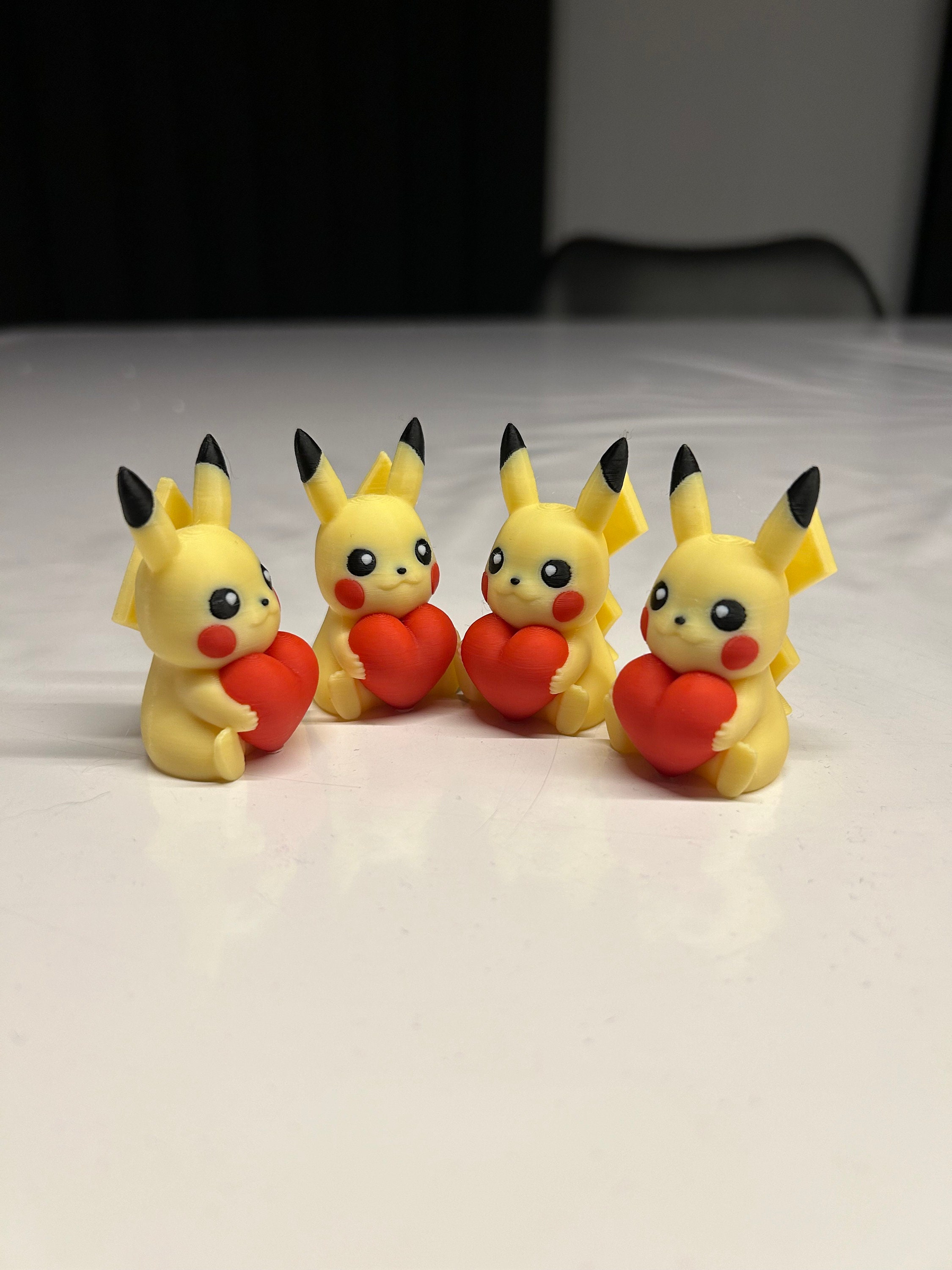 Pikachu Valentine Pikachu Pokemon Love High Quality Printed - Etsy