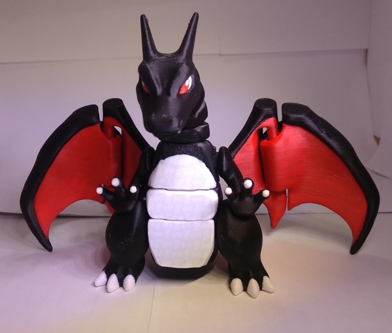 Flexi Shiny Charizard Articulated Pokemon Figurine Fidget Toy Desk Toy Pokemon Decor - Etsy