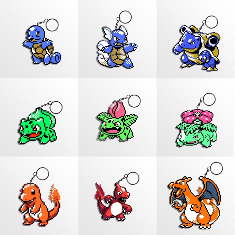 Pokémons Keychain - Etsy