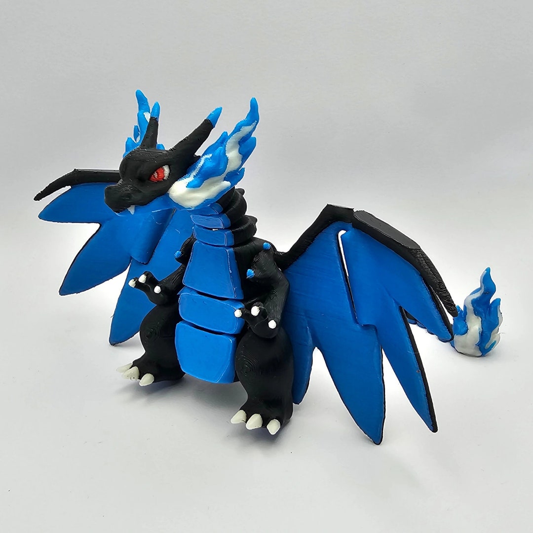 Flexi Mega Charizard X Articulated Pokemon Figurine Fidget Toy Desk Toy Pokemon Decor - Etsy