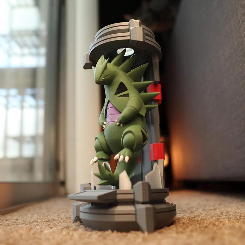 3D Printed Pokémon Clone Tank With Tyranitar | Custom Fan Art Display ...