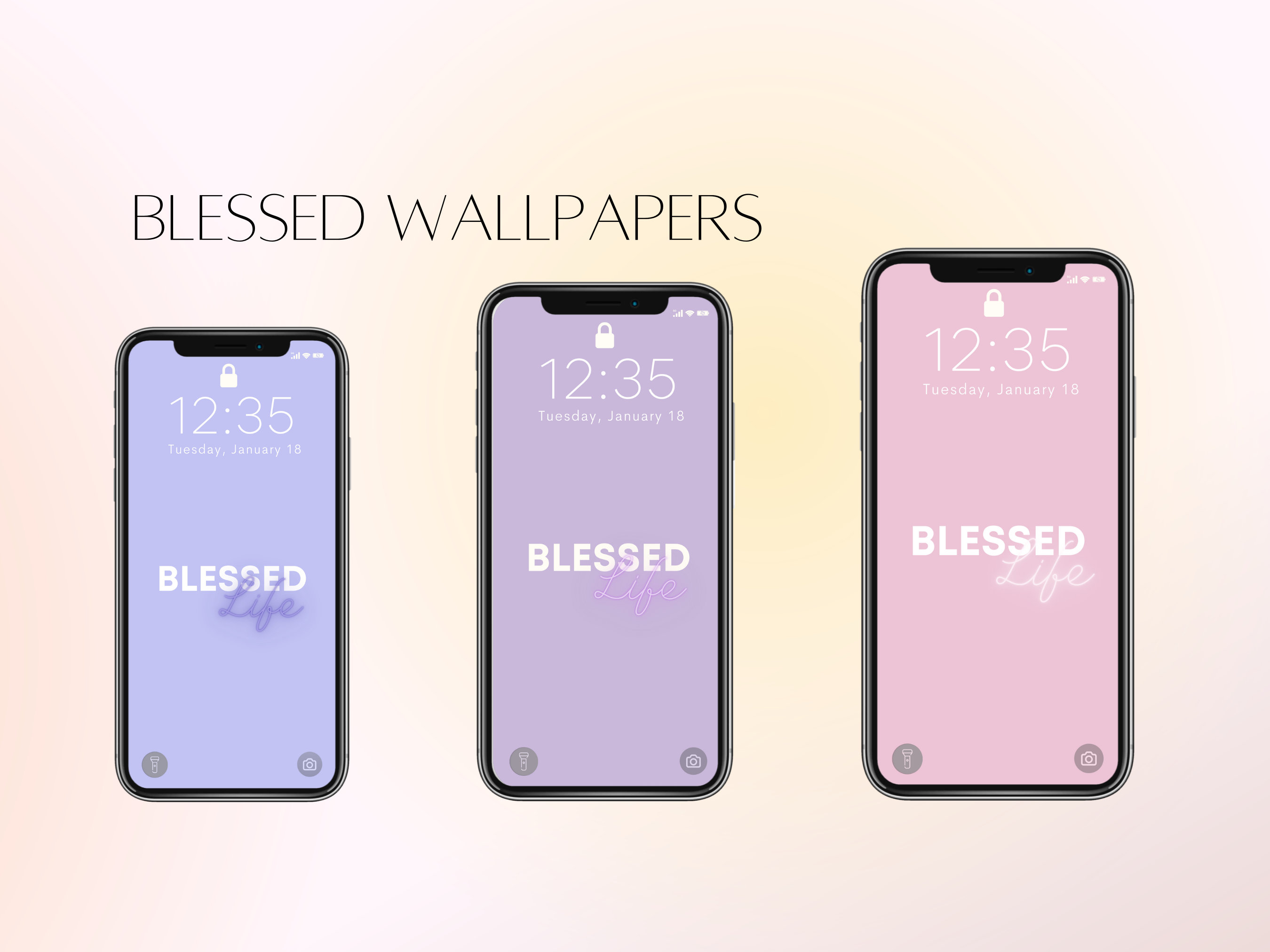 Christian Wallpaper, Blessed Life , Bible Wallpaper Iphone13, Digital ...