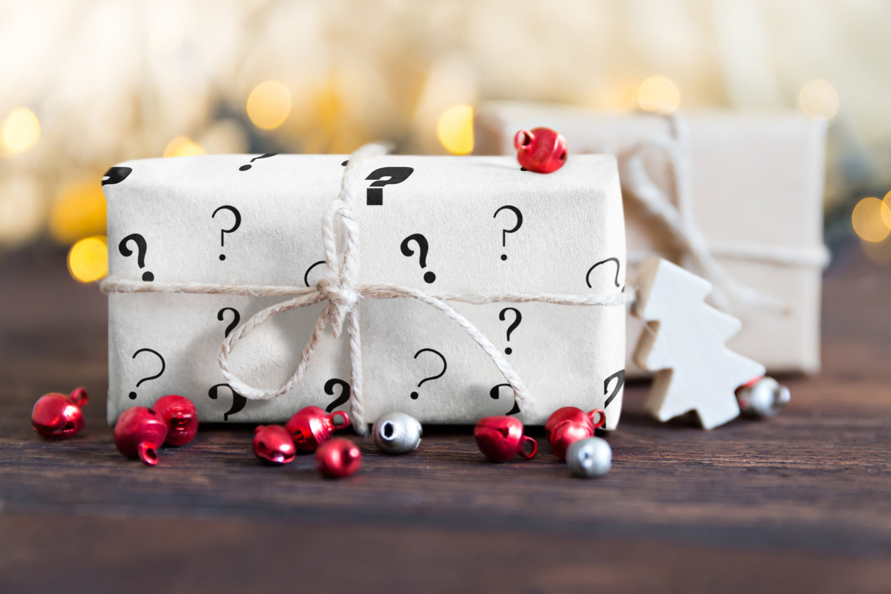 Question Mark Wrapping Paper Surprise Wrapping Paper Question Mark Gift ...