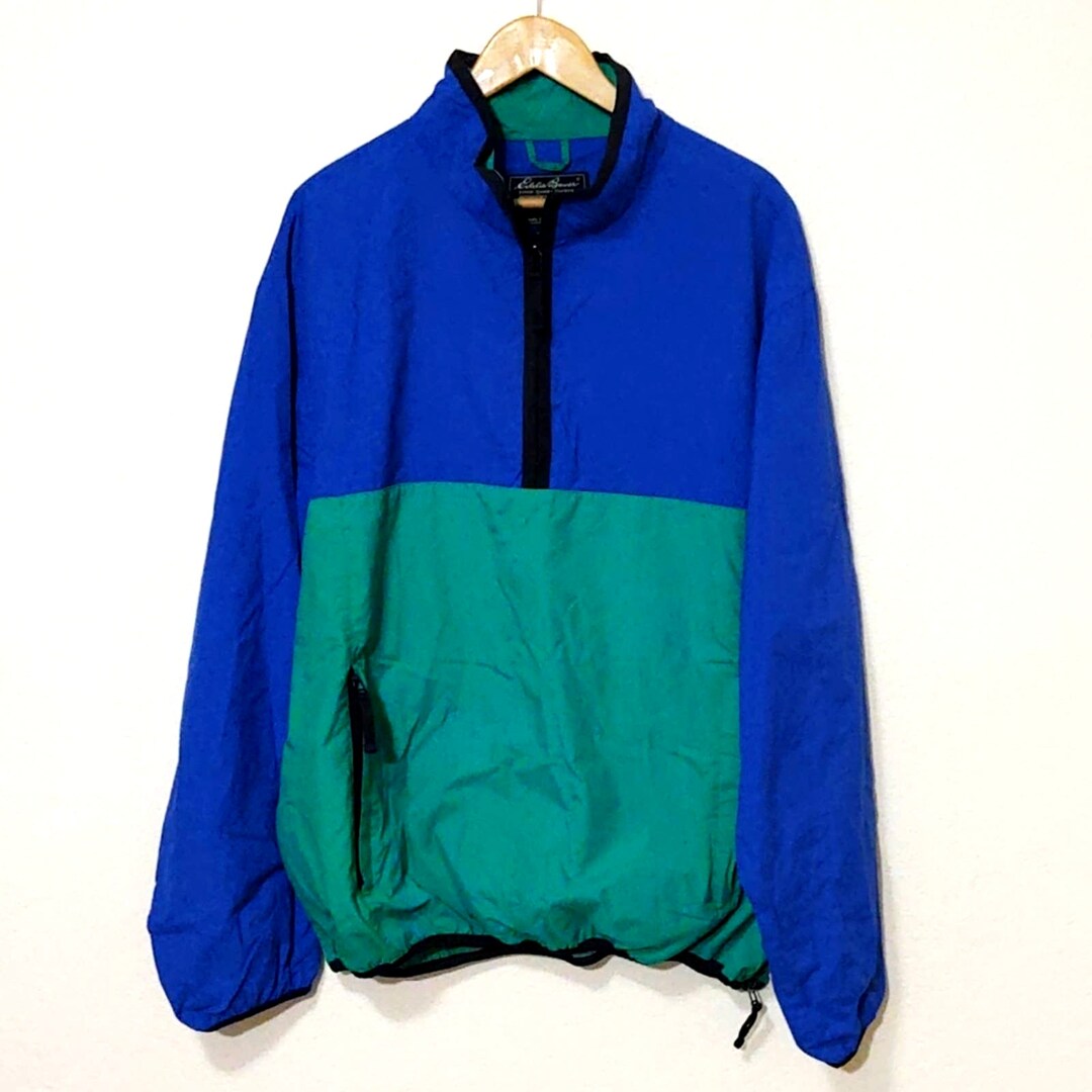 Vintage Eddie Bauer Two Tone Color Block Windbreaker - Etsy