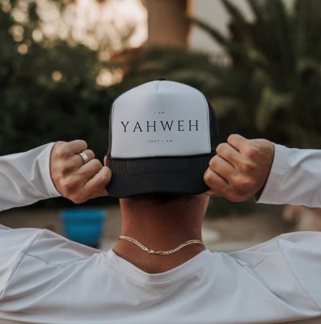 Yahweh Christian Hats YHWH Rope Hat Names of Jesus is King Trucker Hat ...