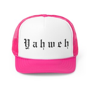 Yahweh Christian Hats Yeshua Rope Hat Names of Jesus is King Trucker ...