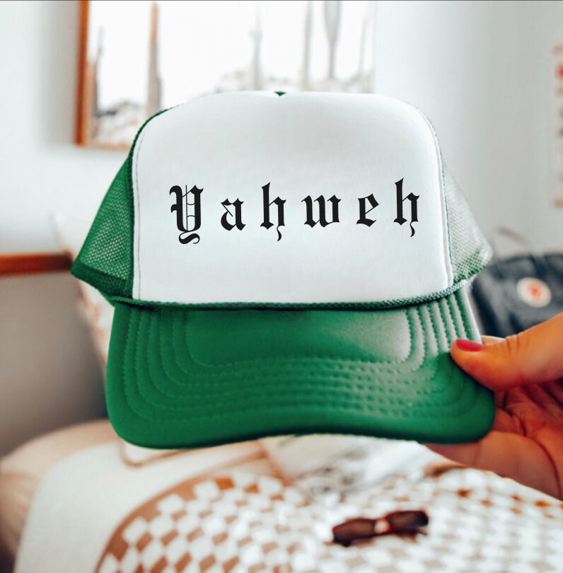 Yahweh Christian Hats Yeshua Rope Hat Names of Jesus is King Trucker ...