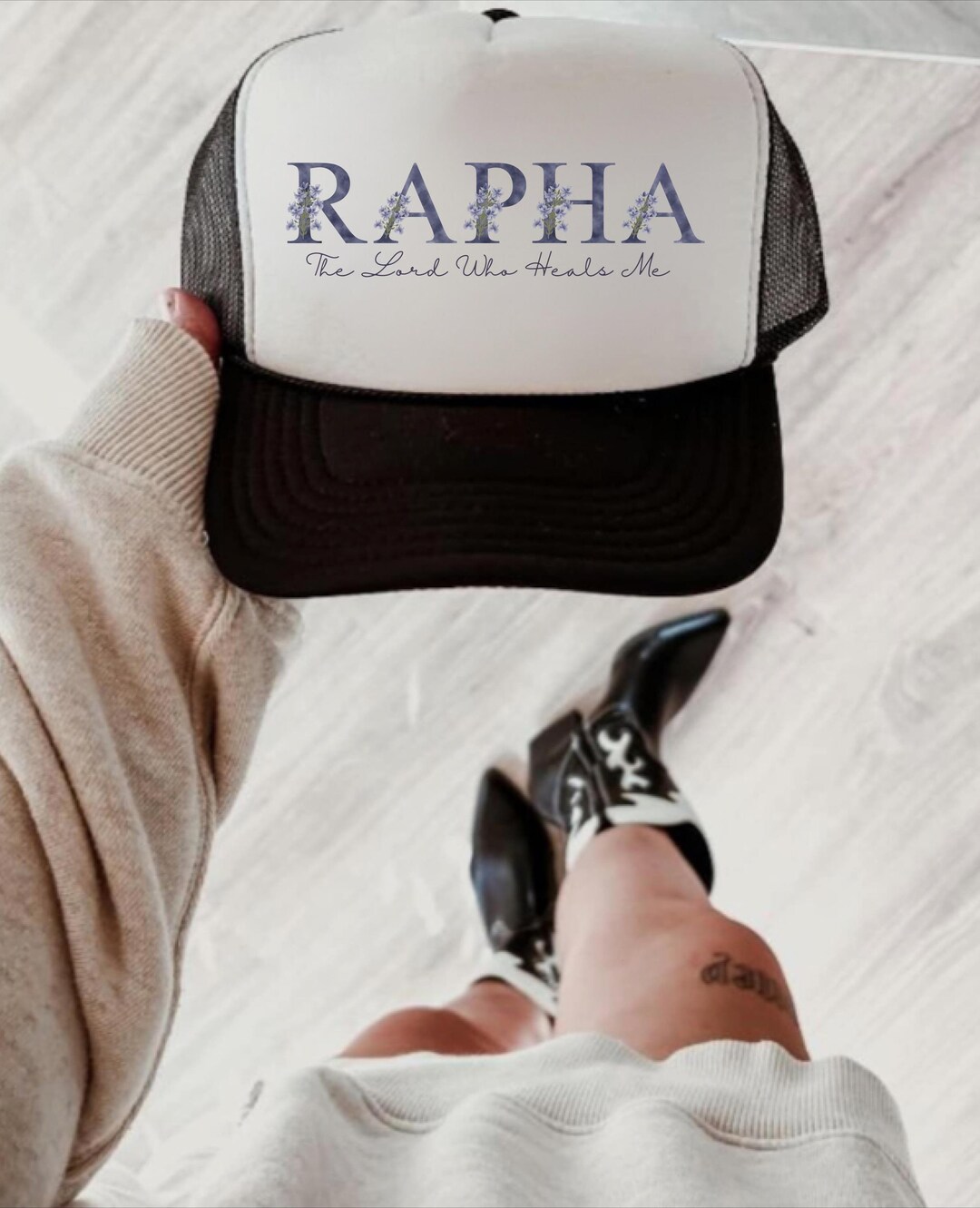 Jehovah Rapha Christian Hats Rope Hat Names of Jesus is King Trucker Hat Christian Merch Jesus ...