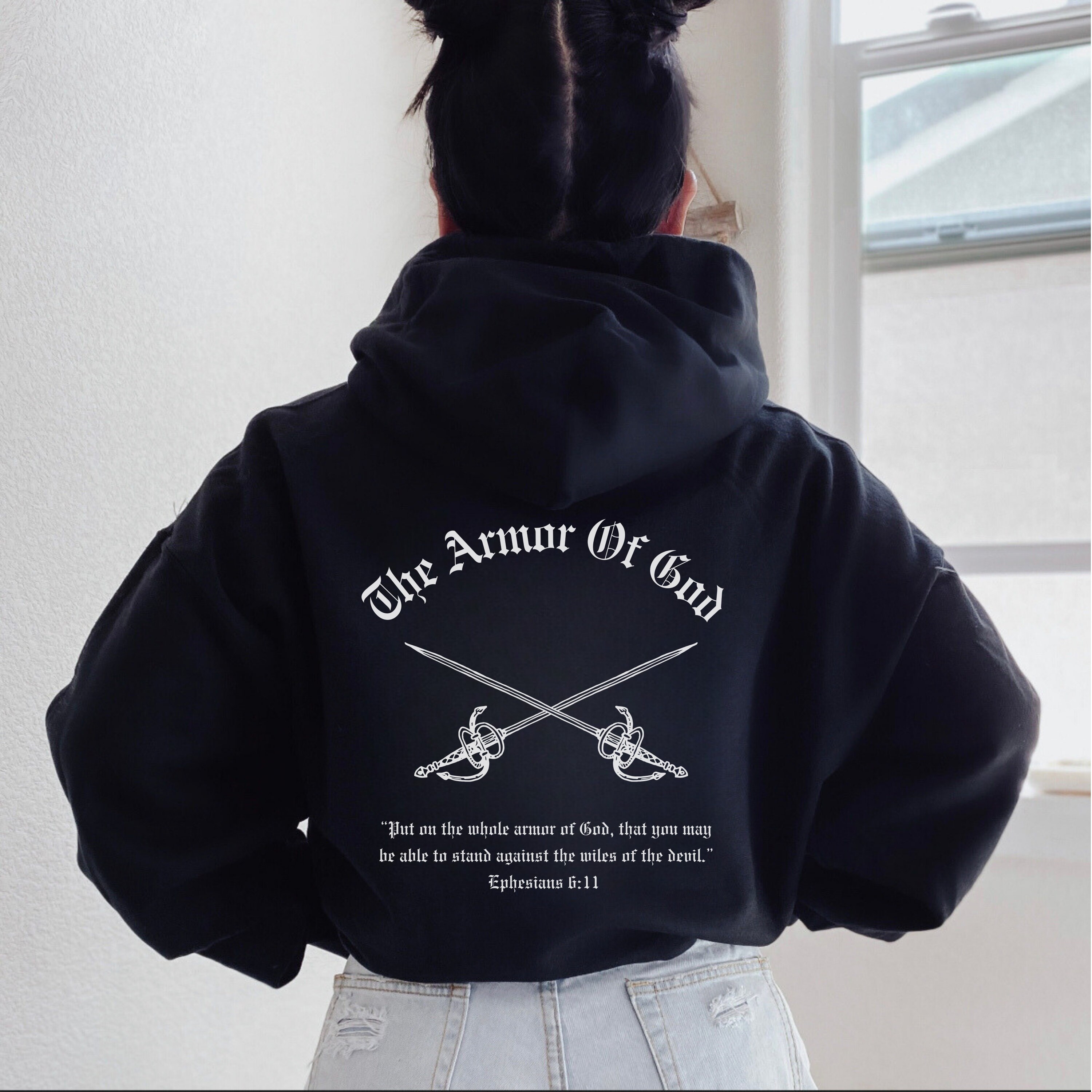 Armor of God Hoodie Armor of God Sweatshirt Christian Men Hoodies ...
