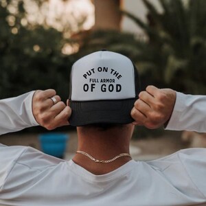 Full Armor of God Christian Hats Helmet of Salvation Jesus Hat Rope Hat ...