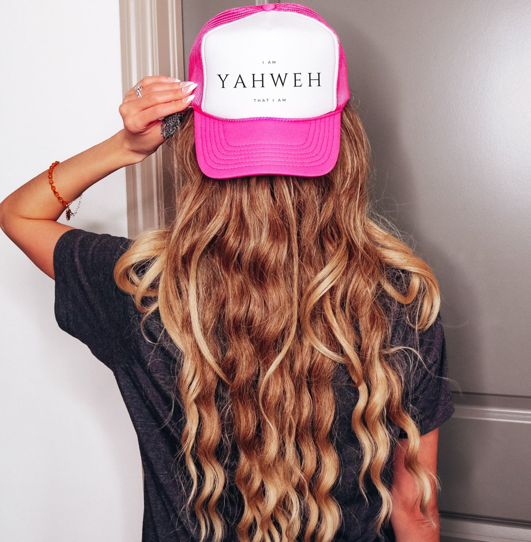 Yahweh Christian Hats YHWH Rope Hat Names of Jesus is King Trucker Hat ...