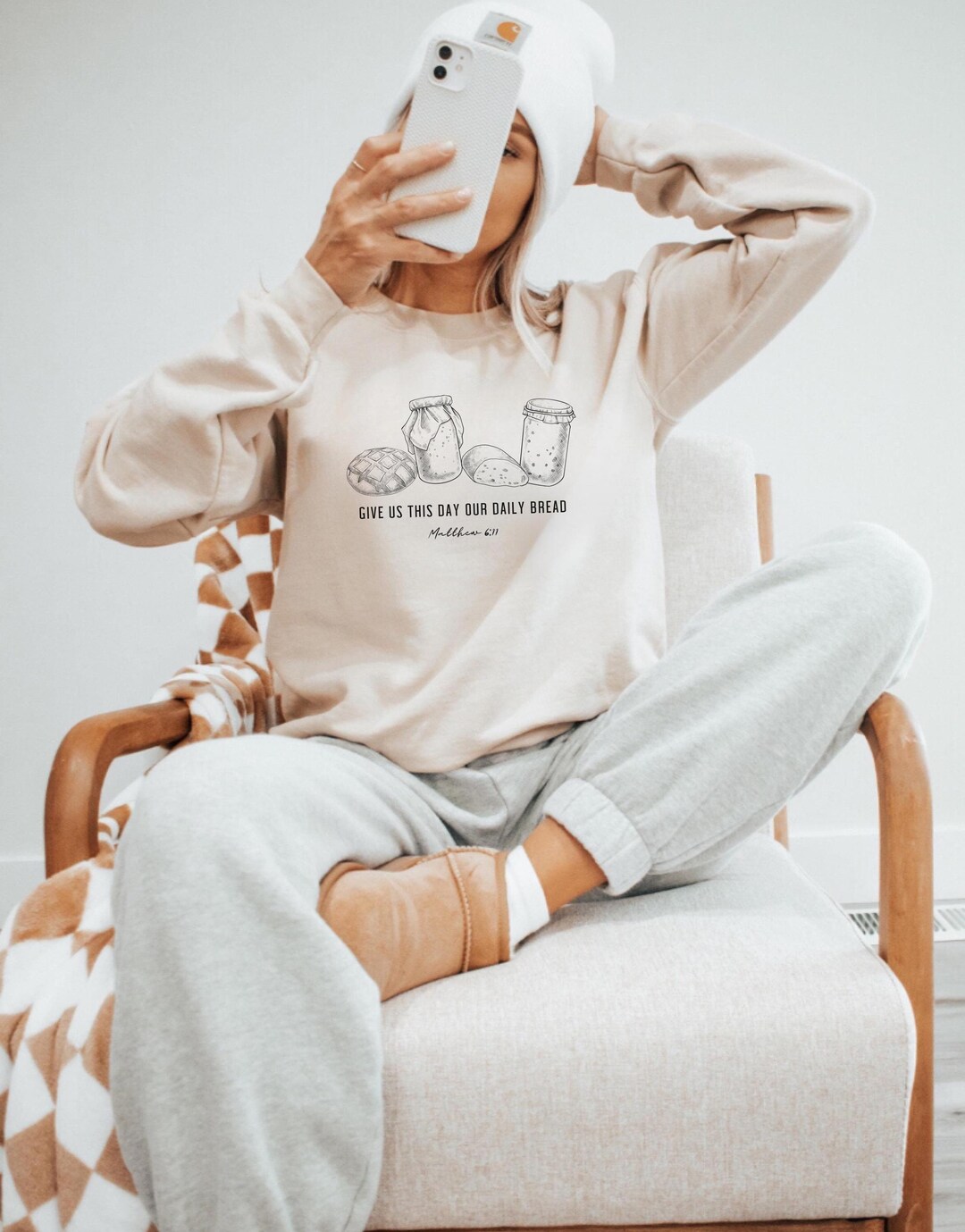Daily Bread Sourdough Sweatshirt Christian Shirts Sourdough Starter ...