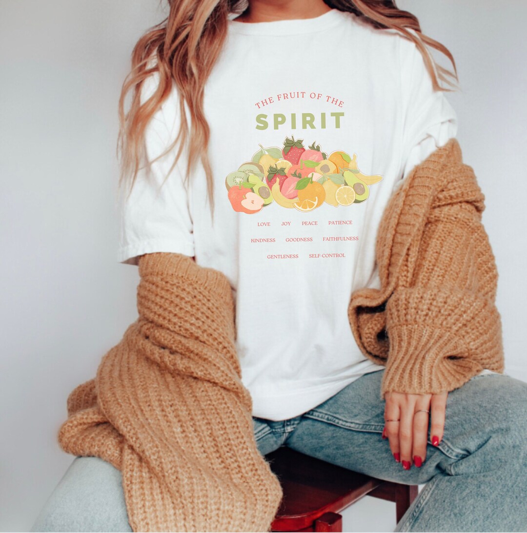 Fruit of the Spirit Christian Merch Strawberry Shirt Bible Verse Shirt ...