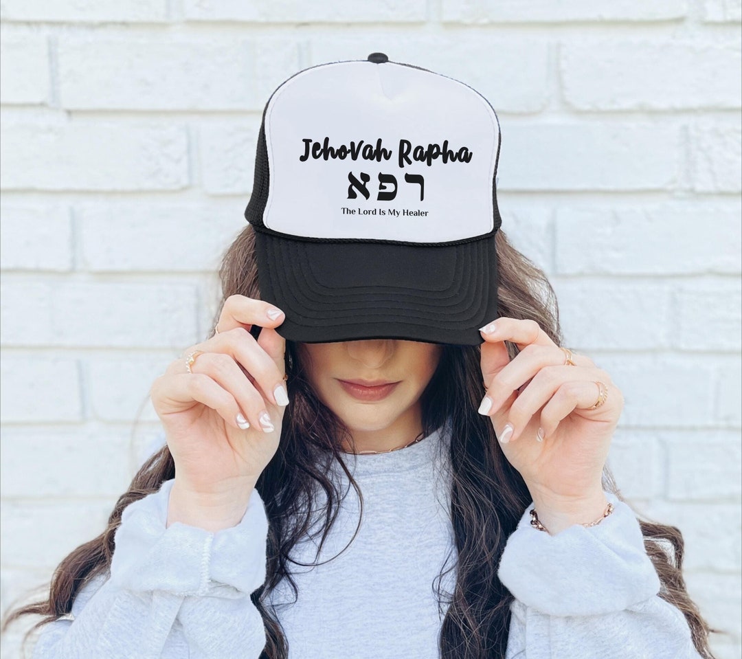 Jehovah Rapha Christian Hats Rope Hat Names of Jesus is King Trucker Hat Christian Merch Jesus ...