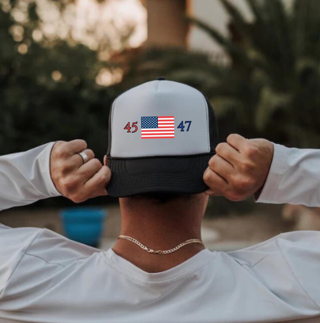45 47 Trump Hat Make America Great Again Trump Merchandise MAGA Hat ...