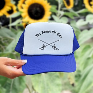 Armor of God Christian Hats Helmet of Salvation Jesus Hat Rope Hat ...