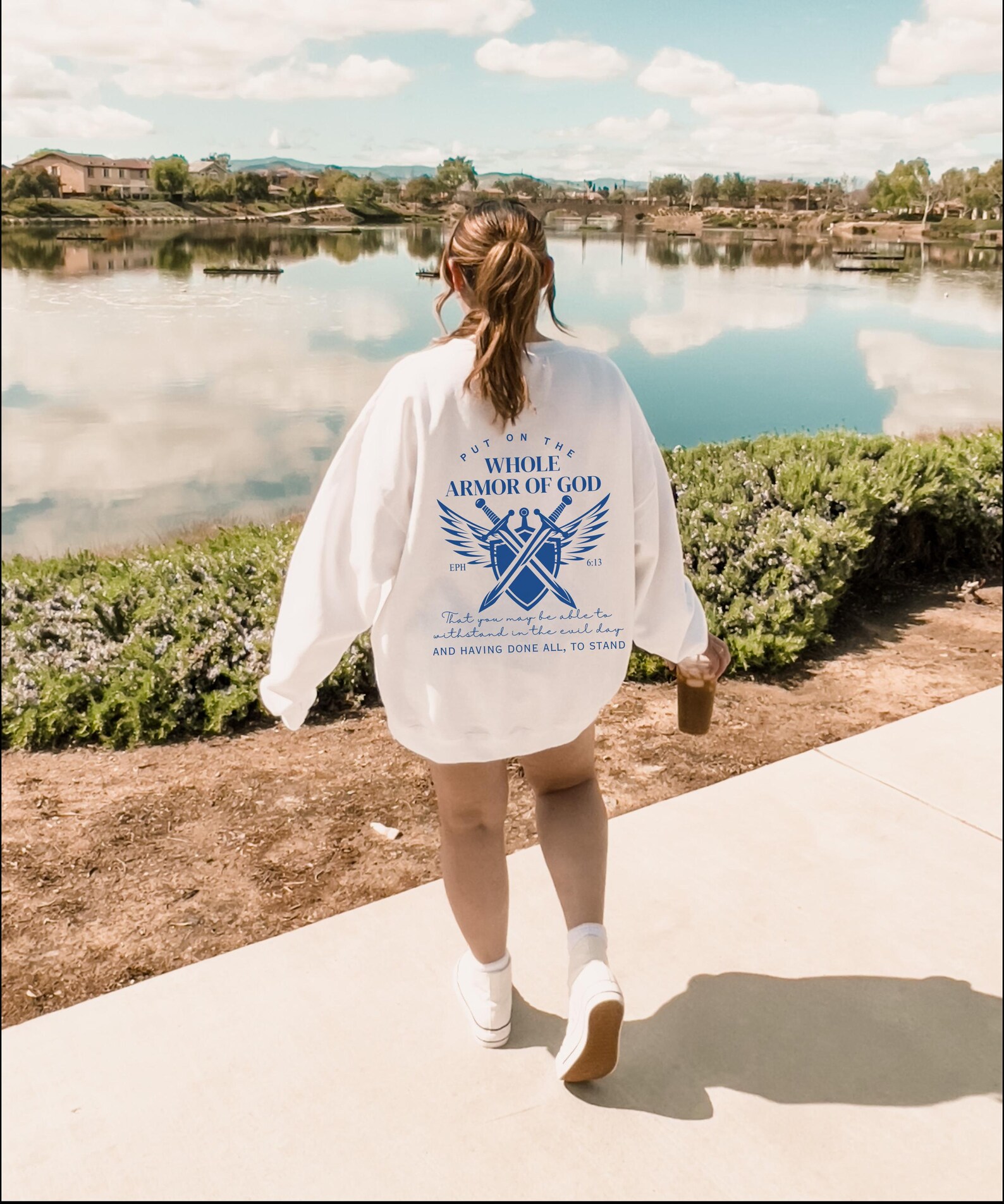 Put on the Full Armor of God Christian Sweatshirts Ephesians 6 Armour ...