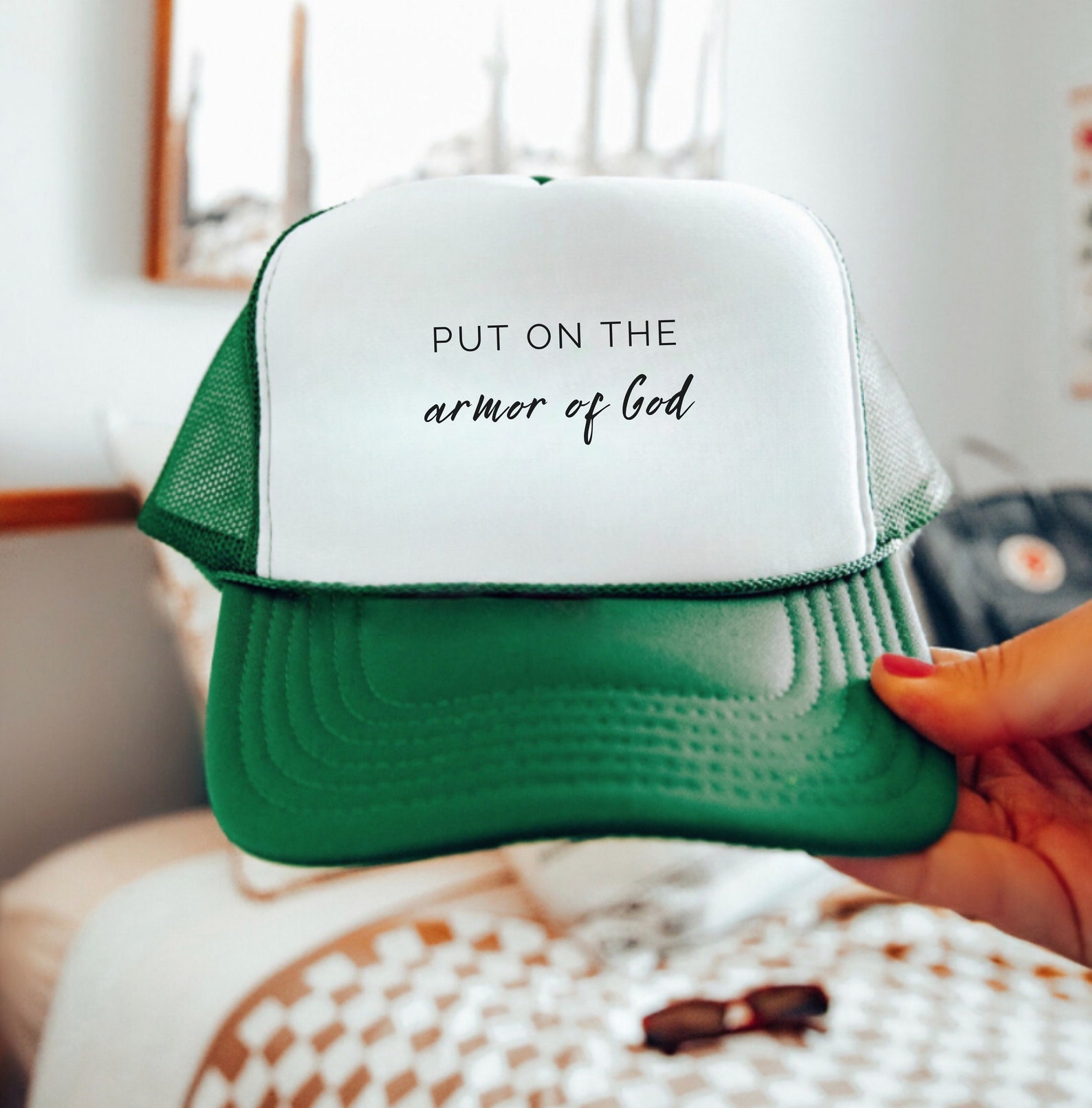 Armor of God Christian Hats Helmet of Salvation Jesus Hat Rope Hat ...