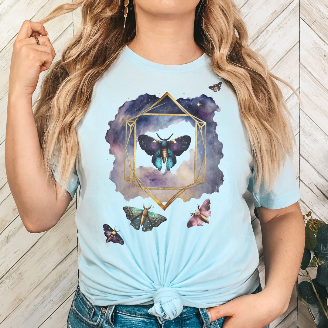 Moth Shirt, Whimsigoth Clothing, Whimsigoth Tshirt, Luna Moth Shirt ...