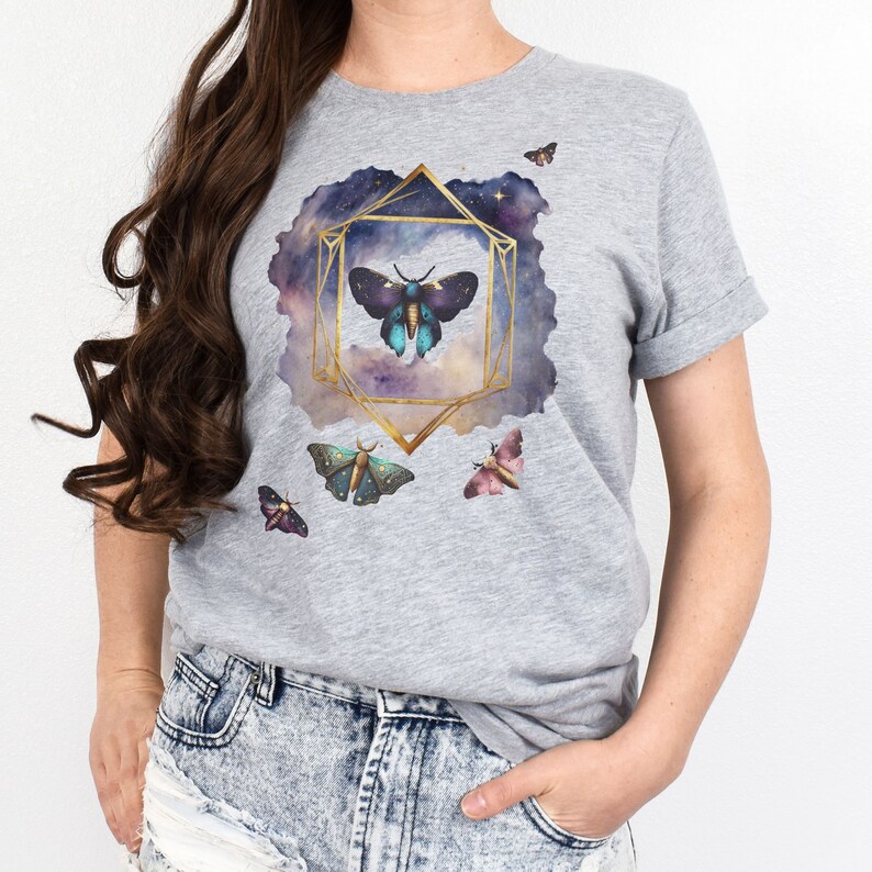 Moth Shirt, Whimsigoth Clothing, Whimsigoth Tshirt, Luna Moth Shirt ...