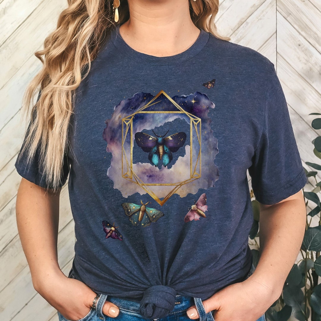 Moth Shirt, Whimsigoth Clothing, Whimsigoth Tshirt, Luna Moth Shirt ...