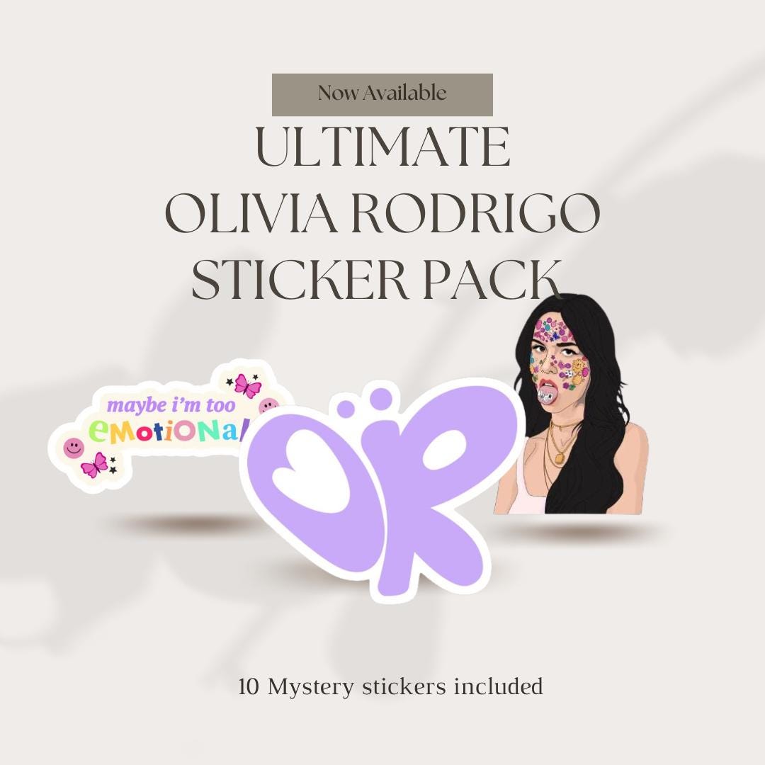 Olivia Rodrigo Inspired 10pc Sticker Pack - Etsy