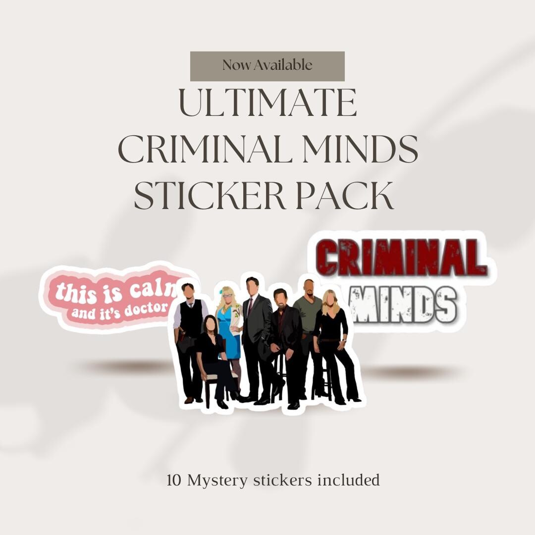 Criminal Minds Inspired 10pc Sticker Pack - Etsy