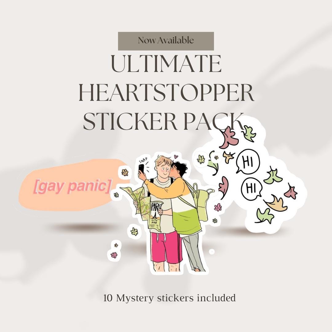 Heartstopper Inspired 10pc Sticker Pack - Etsy UK