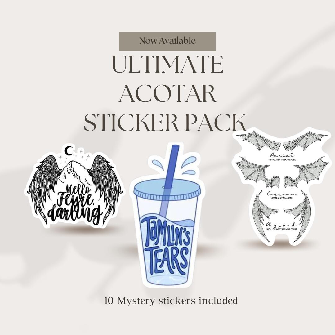 ACOTAR Inspired 10pc Sticker Pack - Etsy