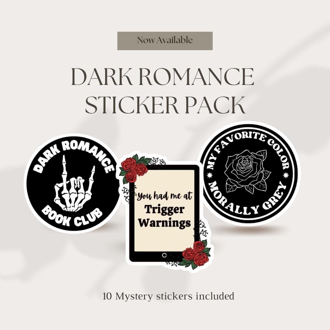 Dark Romance 10pc Sticker Pack - Dark Romance Reader - Etsy