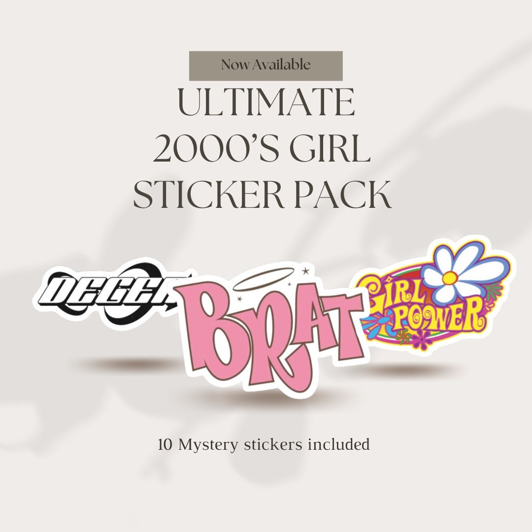 2000’s Girl 10pc Sticker Pack - Etsy