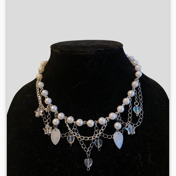 Pearl Tiered Necklace - Etsy
