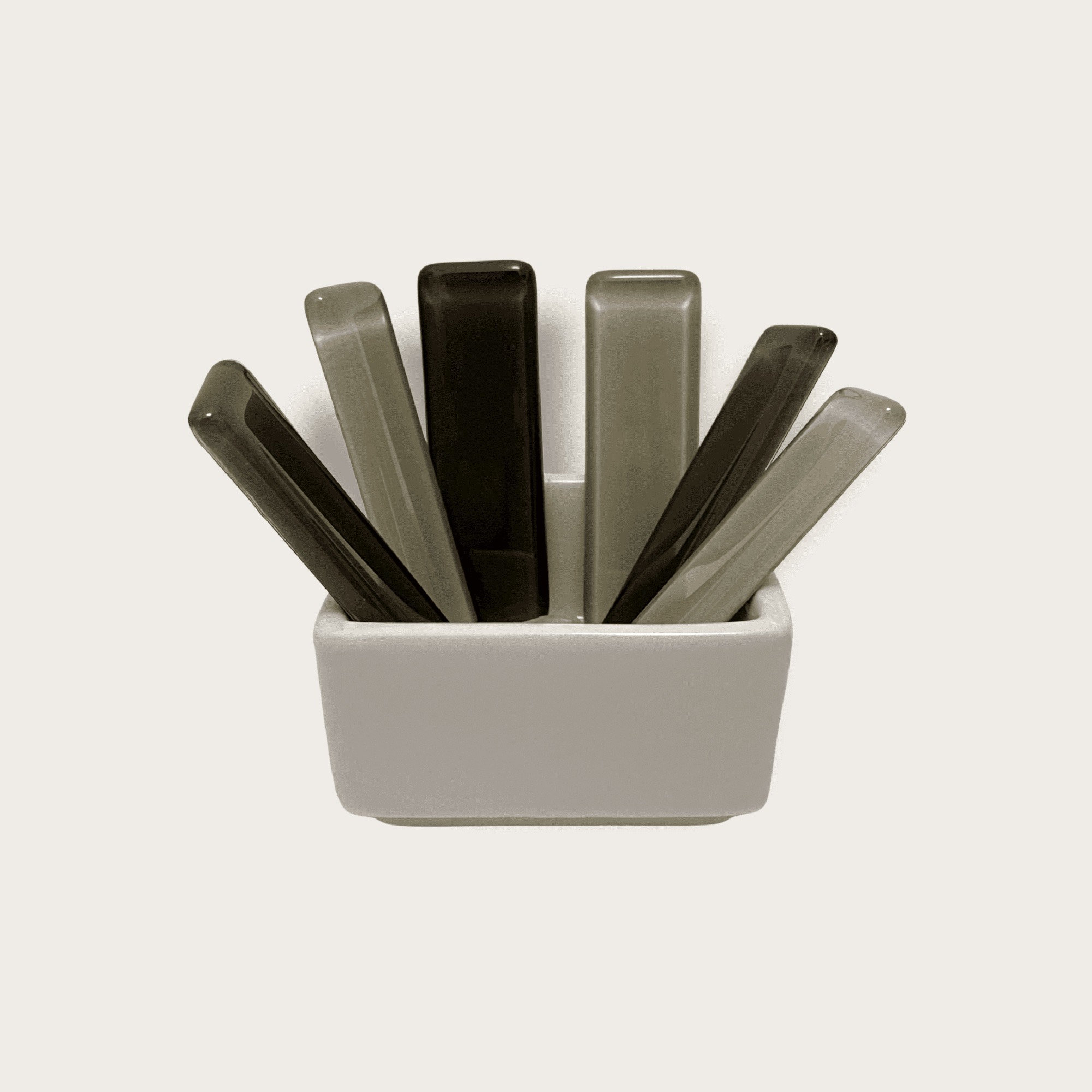 Porte couteaux de table design, porte couteau verre, art de la table ...