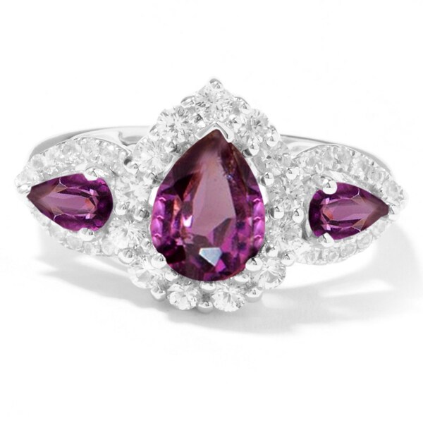 Rhodolite Ring - Etsy