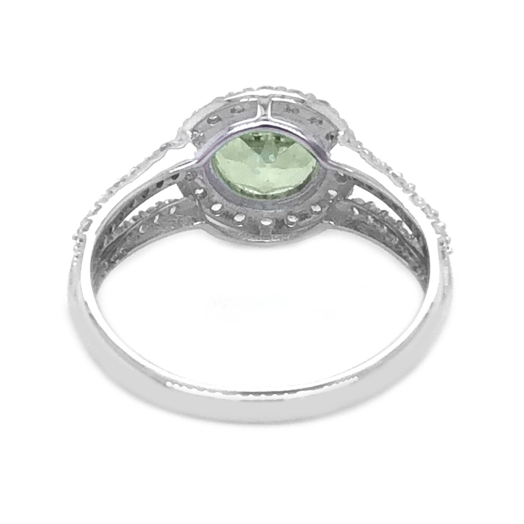 Natural Green Amethyst Silver Ring Fine Jewelry Birthstone Jewelry ...