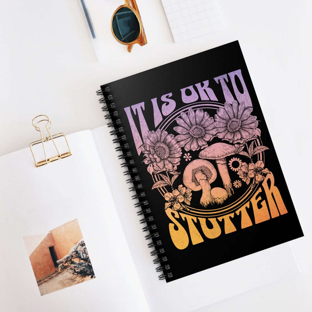 Stuttering Notebook Groovy, It's OK to Stutter Journal, Stuttering for ...